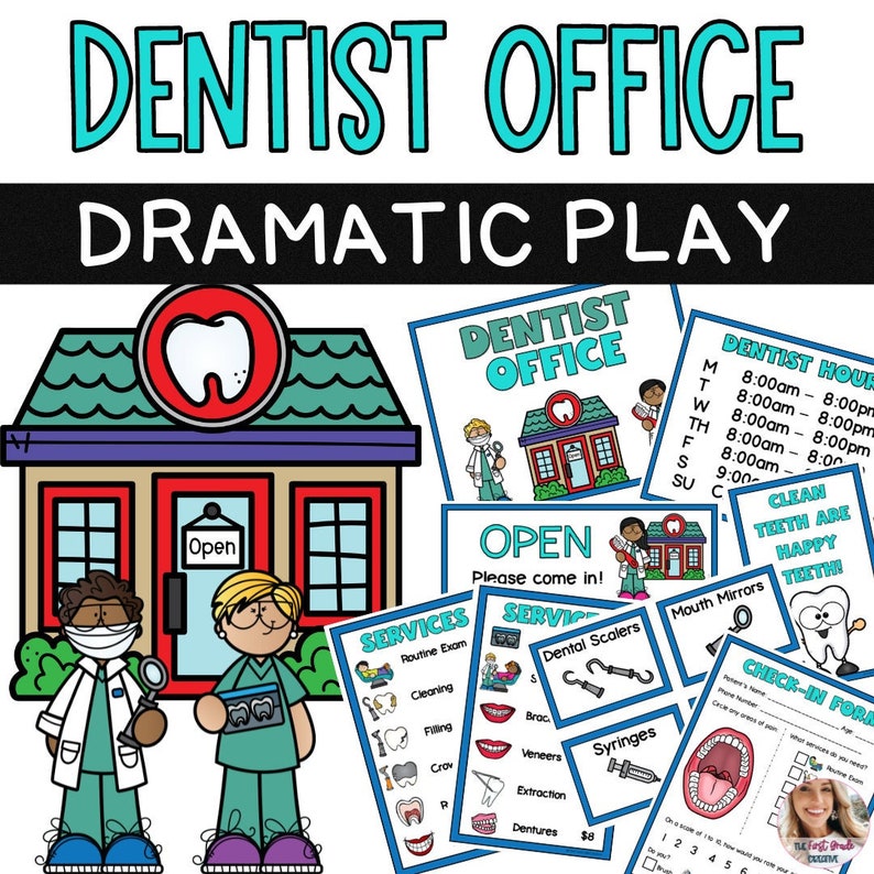 Dentist Office Dramatic Play Center / Pretend Play / - Etsy