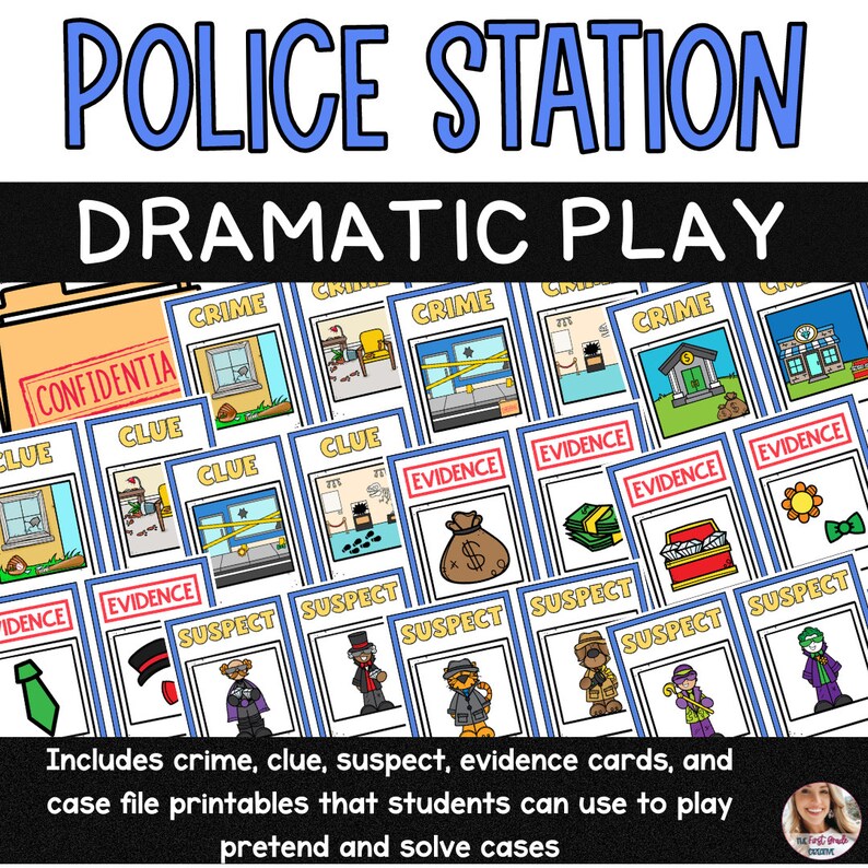 Police Station Dramatic Play Center / Pretend Play / Elementary School ...