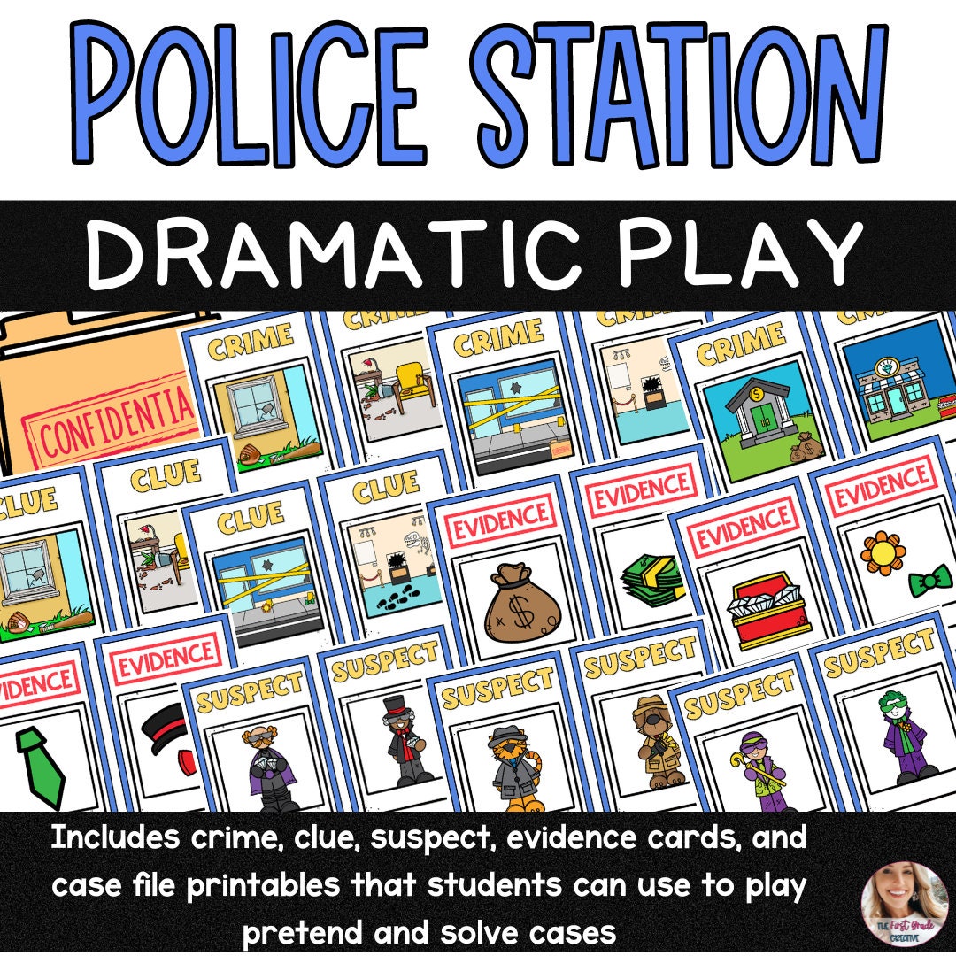 Police Station Dramatic Play Center / Pretend Play / Elementary School ...