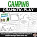 Camping Dramatic Play Center / Campground Pretend Play / Elementary ...