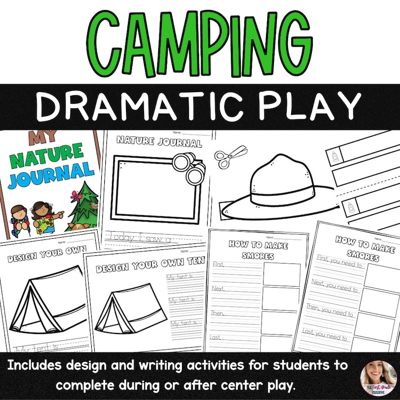 Camping Dramatic Play Center / Campground Pretend Play / Elementary ...