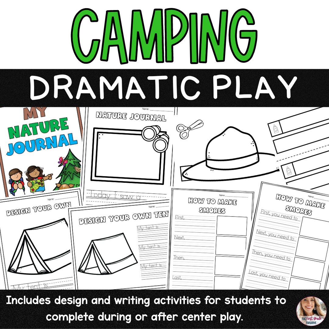 Camping Dramatic Play Center / Campground Pretend Play / Elementary ...