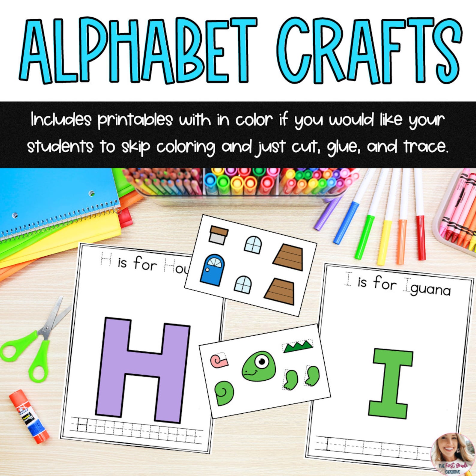 Uppercase Alphabet Crafts | Easy Prep Letter Crafts | Phonics ...