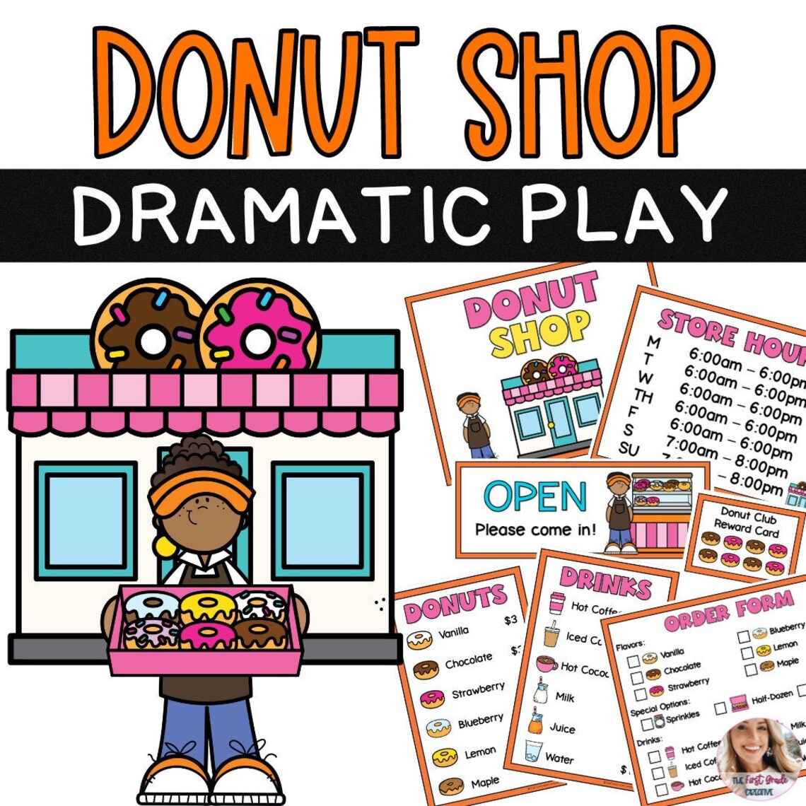 Donut Shop Dramatic Play Center / Pretend Play / Elementary School ...