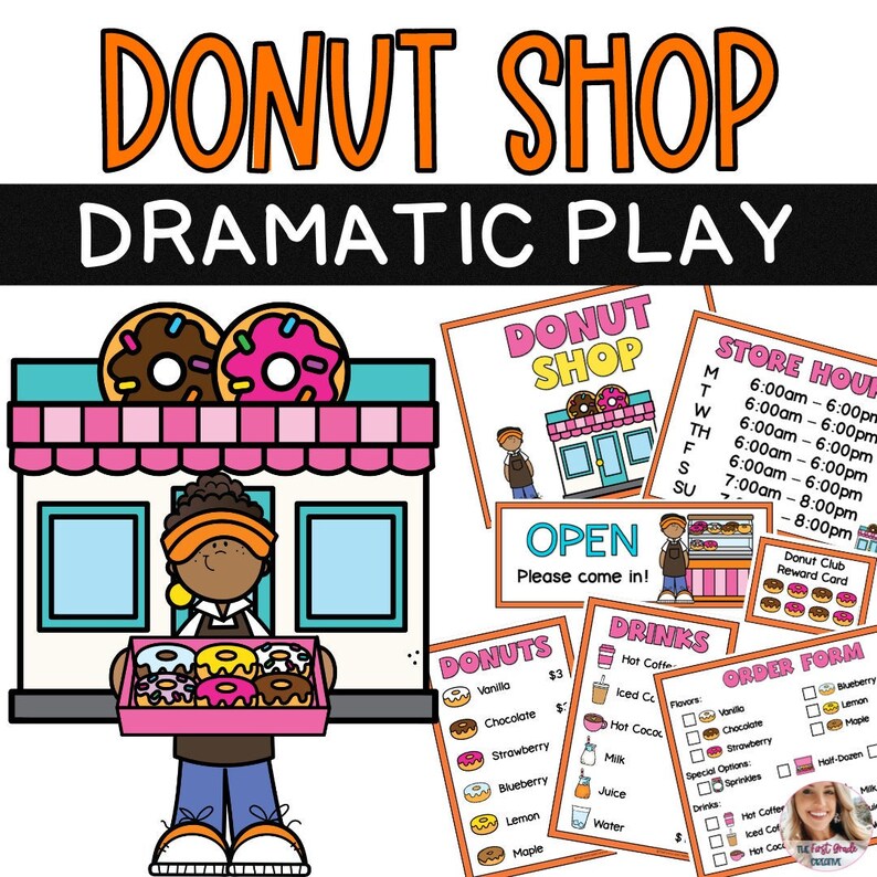 Donut Shop Dramatic Play Center / Pretend Play / Elementary School ...