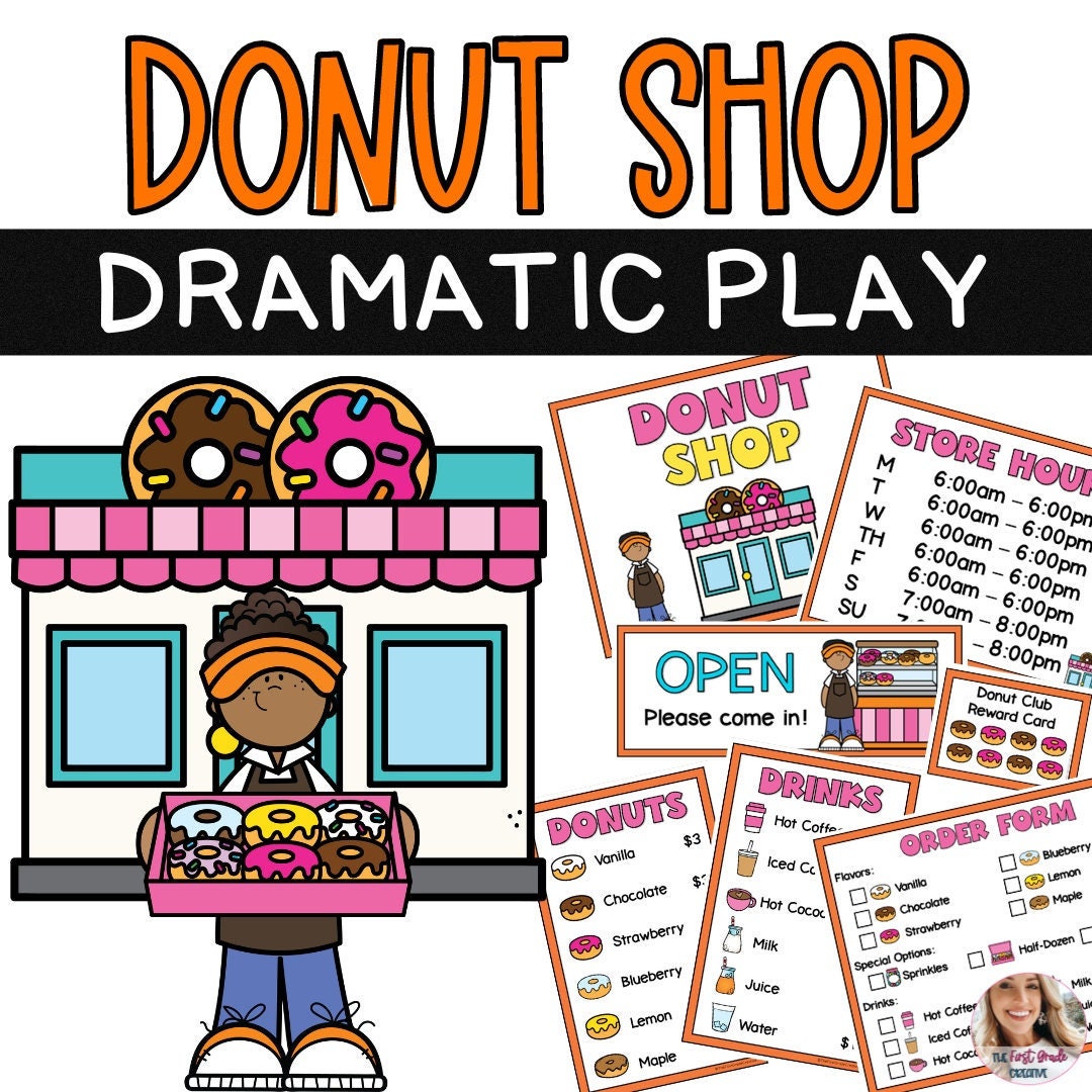 Donut Shop Dramatic Play Center / Pretend Play / Elementary School ...