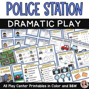 Police Station Dramatic Play Center / Pretend Play / Elementary School ...