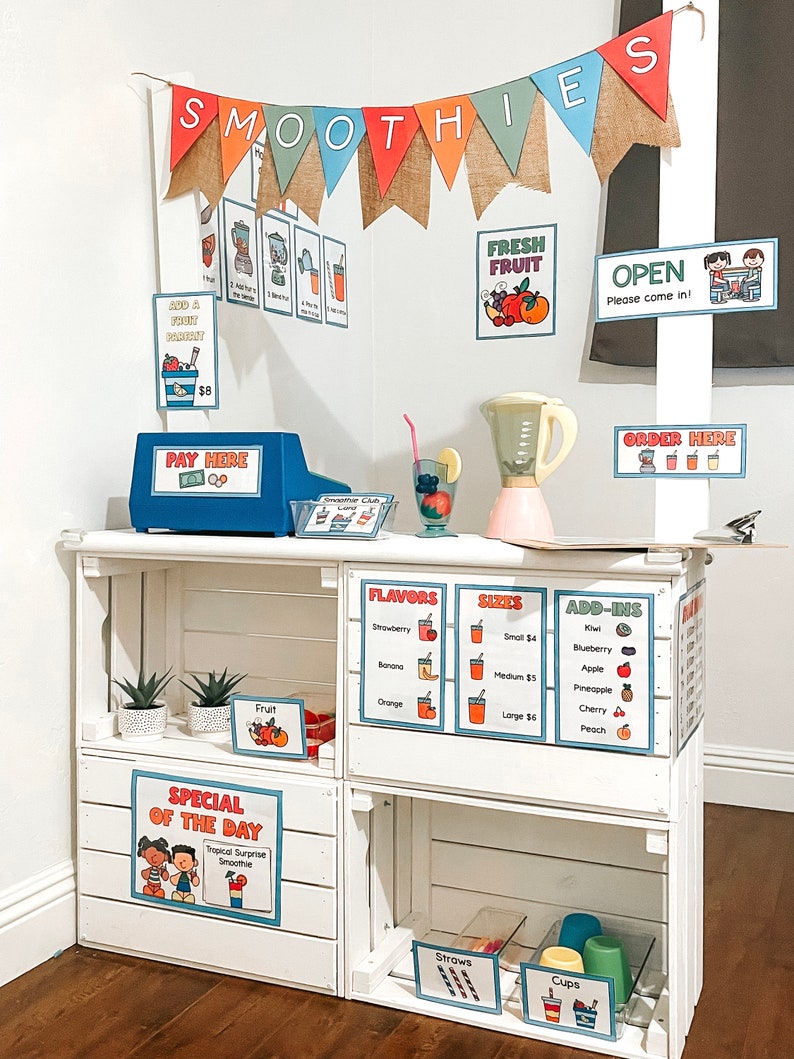 Smoothie Bar Dramatic Play Center / Pretend Play / Elementary School ...