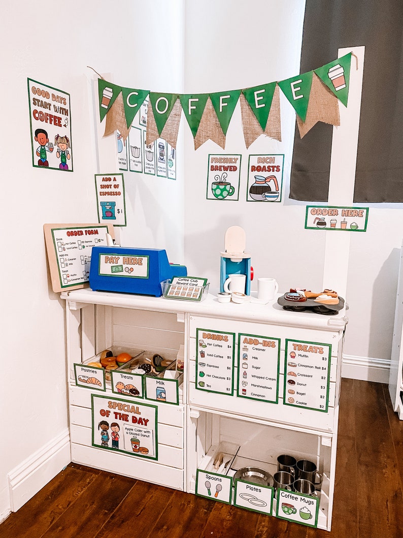 Coffee Shop Dramatic Play Center / Pretend Play / Elementary - Etsy