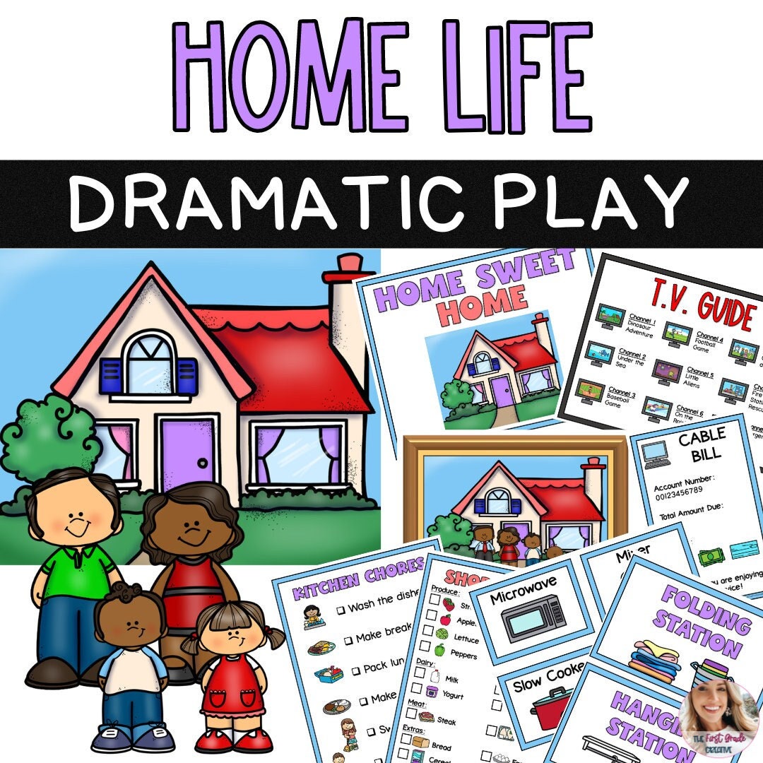 Home Life Dramatic Play Center / Pretend Play / Elementary School ...