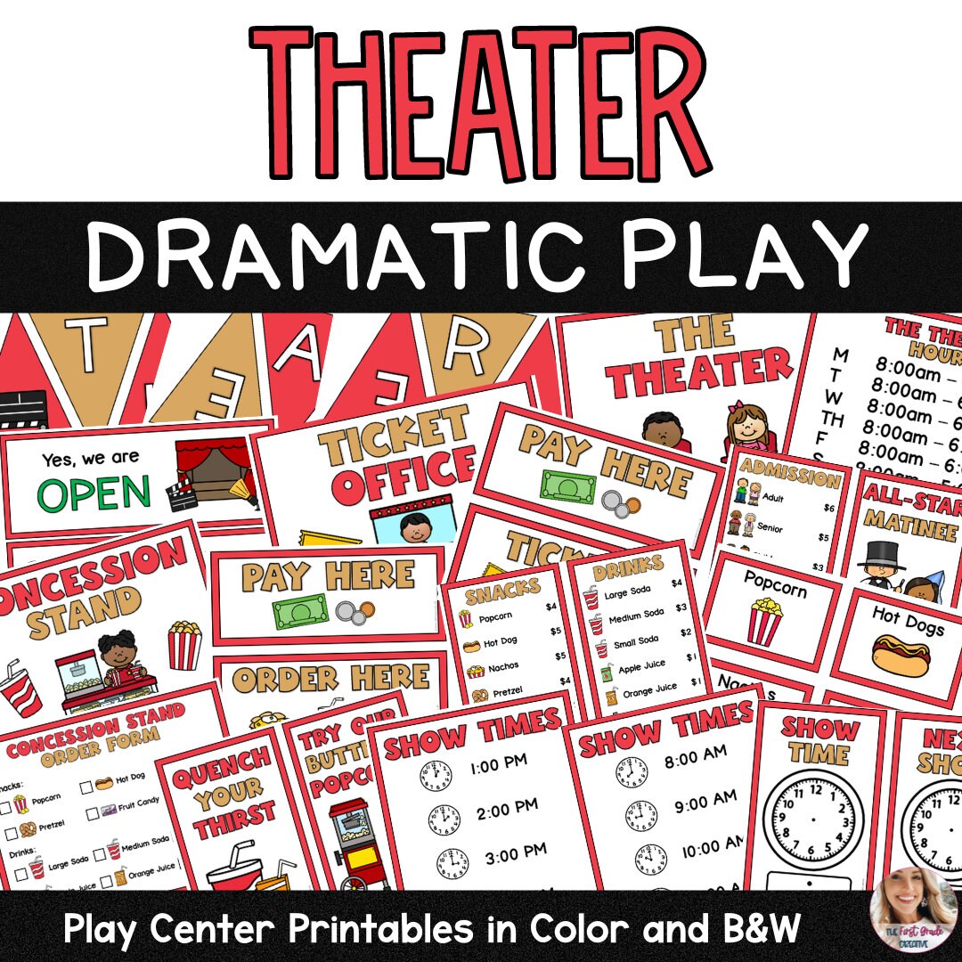Theater Dramatic Play Center / Puppet Theater Play / Pretend Play ...