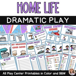 Home Life Dramatic Play Center / Pretend Play / Elementary School ...
