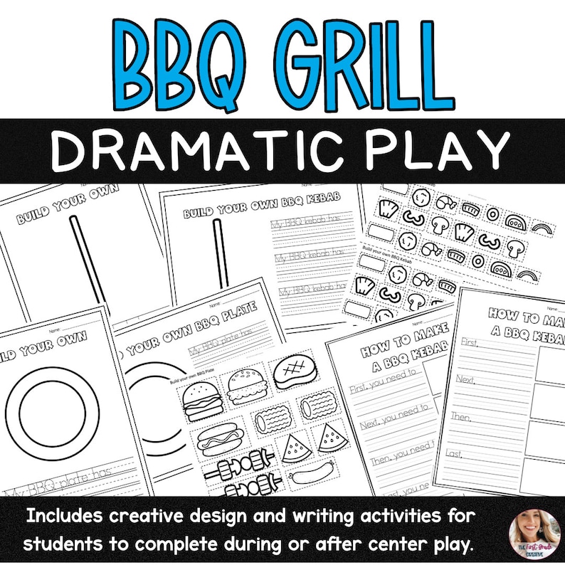 BBQ Dramatic Play Center / Barbecue Grill/ Pretend Play / Elementary ...