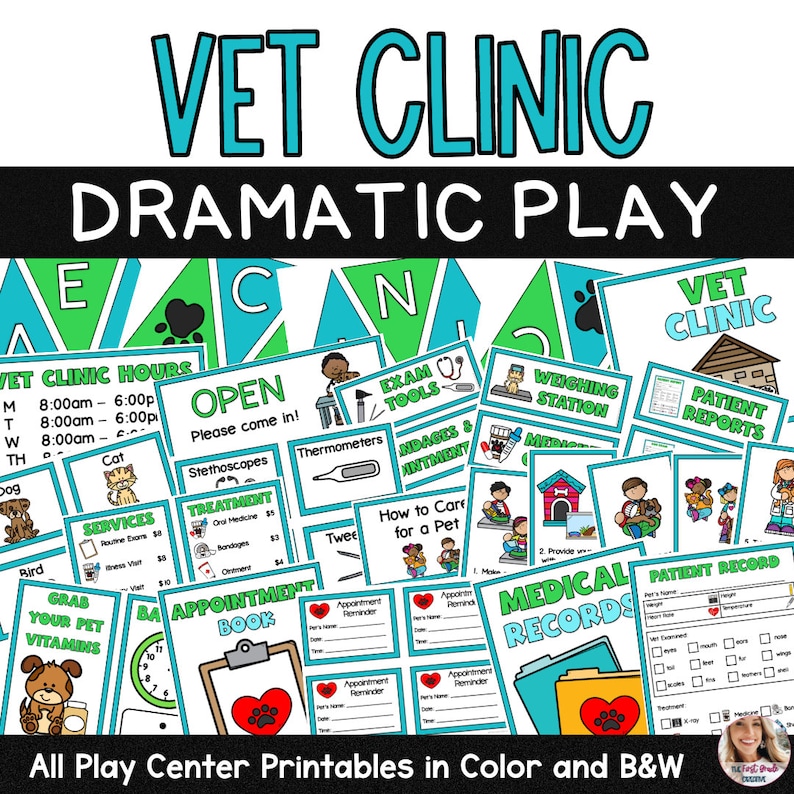 Vet Clinic Dramatic Play Center / Pretend Play / Elementary School ...