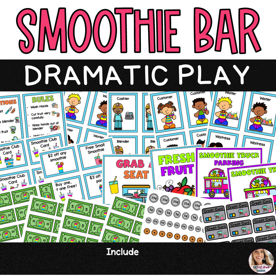 Smoothie Bar Dramatic Play Center / Pretend Play / Elementary School ...