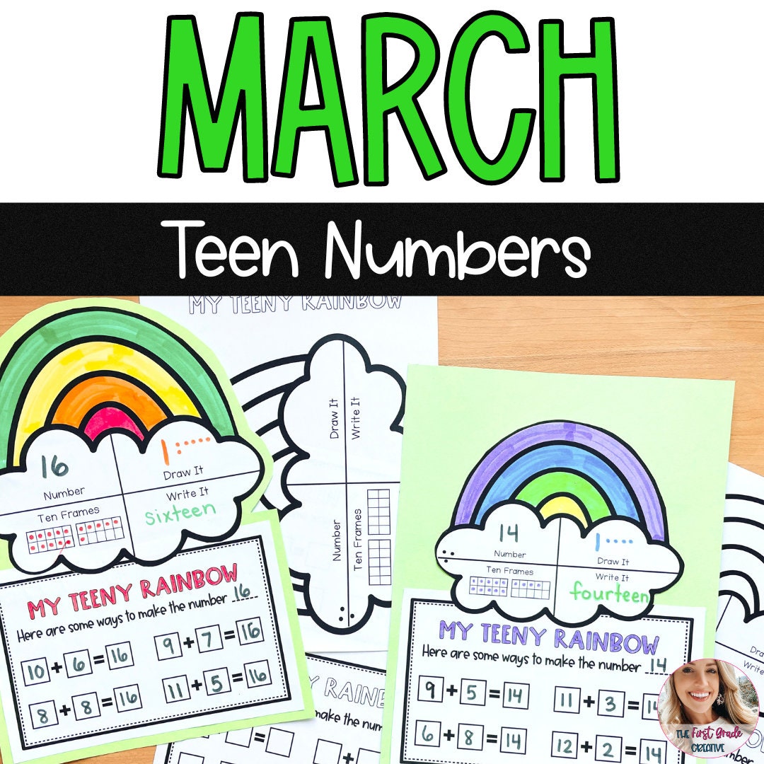 March Math Crafts / St Patricks Day Math Activities / Addition / Place ...