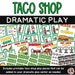 Taco Shop Dramatic Play Center / Pretend Play / Elementary School ...