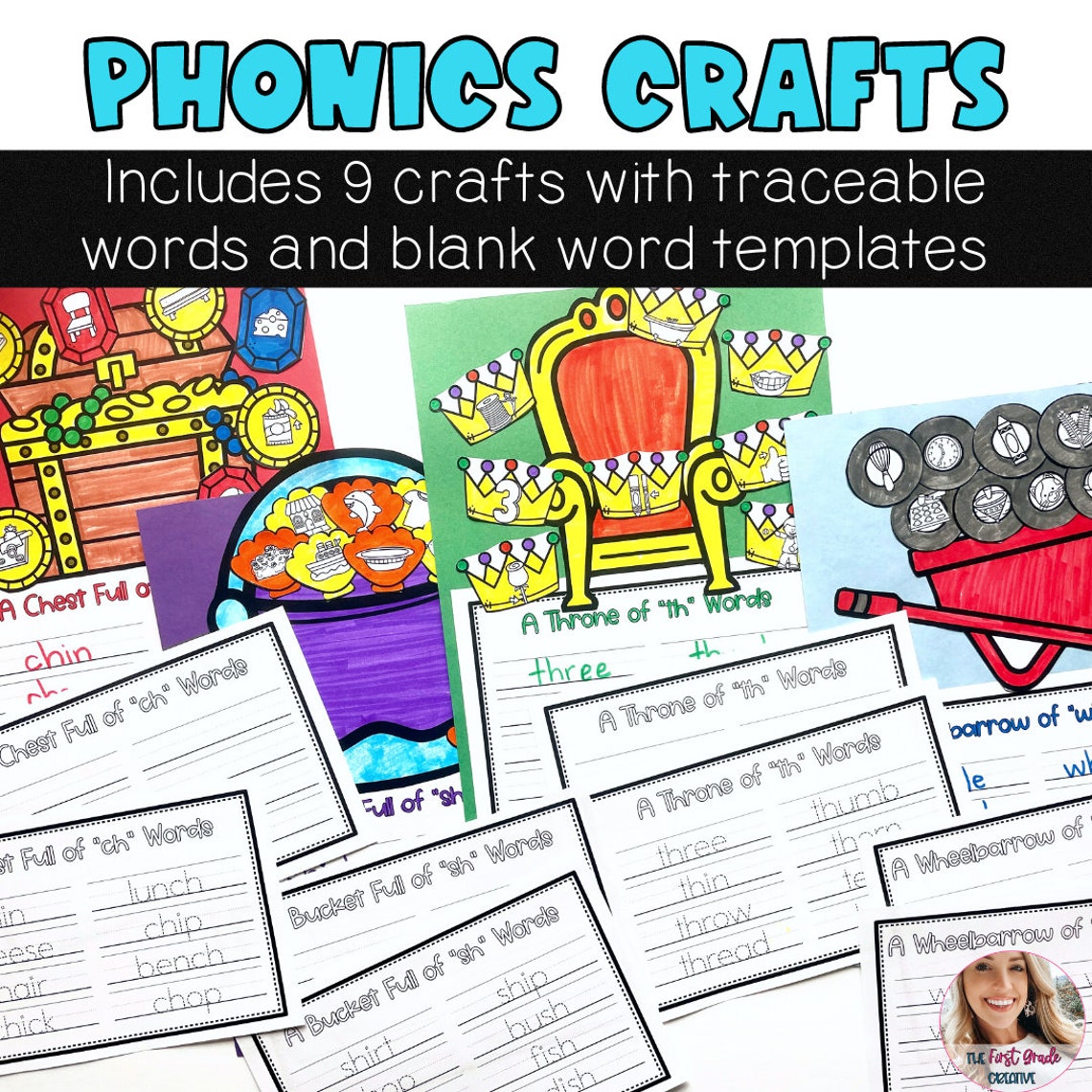 Digraphs Phonics Crafts / Phonics Activities / Elementary Phonics ...