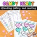 Candy Heart Math Activities / Sorting / Counting / Adding / Graphing ...