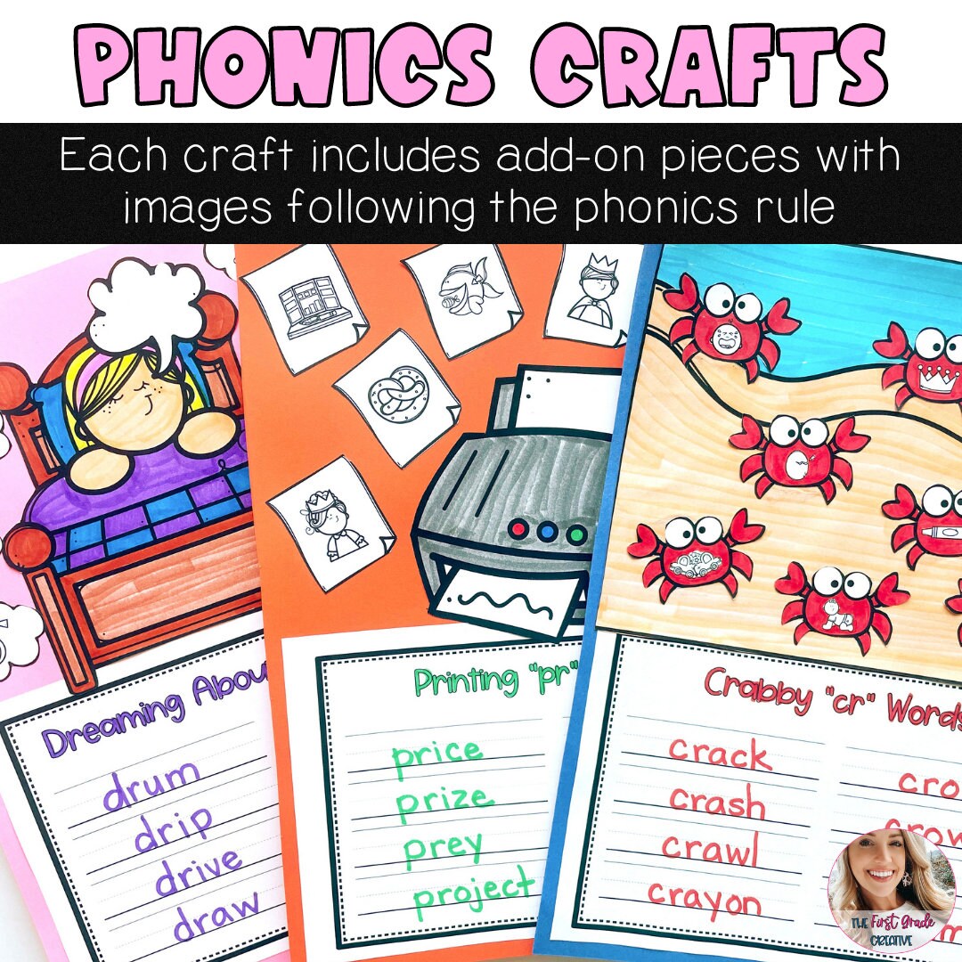 Beginning R Blend Crafts / Phonics Activities / Elementary Phonics Practice - Etsy