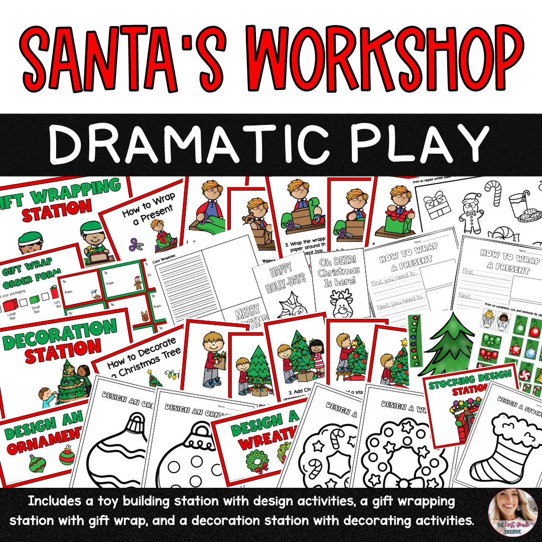 Santas Workshop Dramatic Play Center / Pretend Play / Elementary School ...