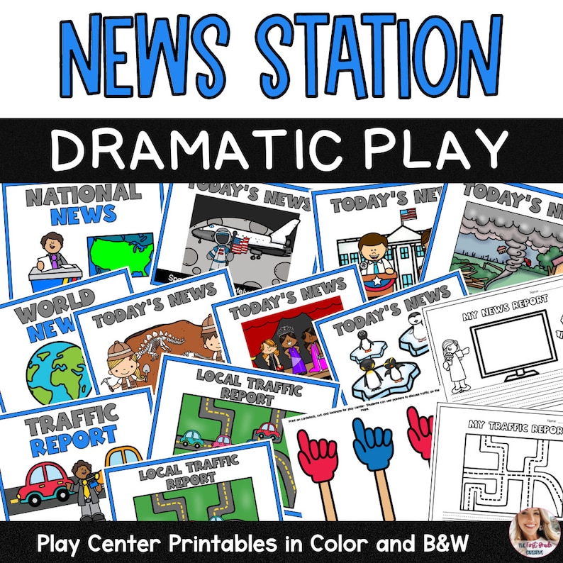 News Station Dramatic Play Center / Pretend Play / Elementary School ...