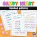 Candy Heart Math Activities / Sorting / Counting / Adding / Graphing ...