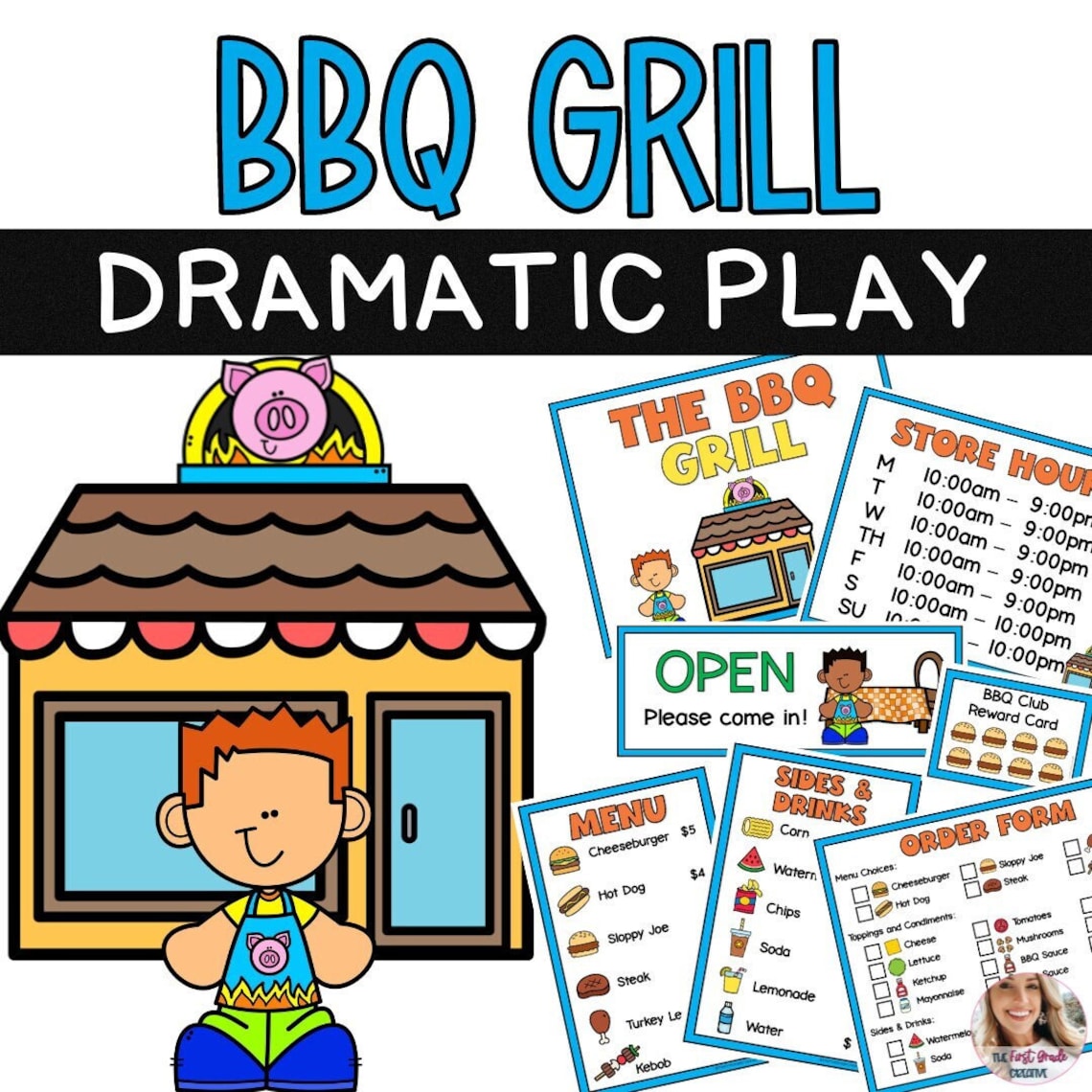 BBQ Dramatic Play Center / Barbecue Grill/ Pretend Play / Elementary ...