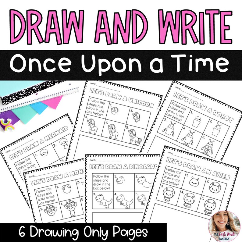 Fairytale Directed Drawing and Writing Activity for Kids / - Etsy