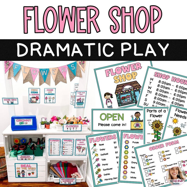 Flower Shop Dramatic Play Center / Pretend Play / Elementary School ...