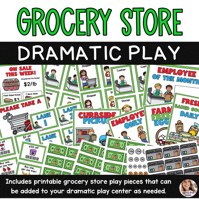 Grocery Store Dramatic Play Center / Pretend Play / Elementary School ...