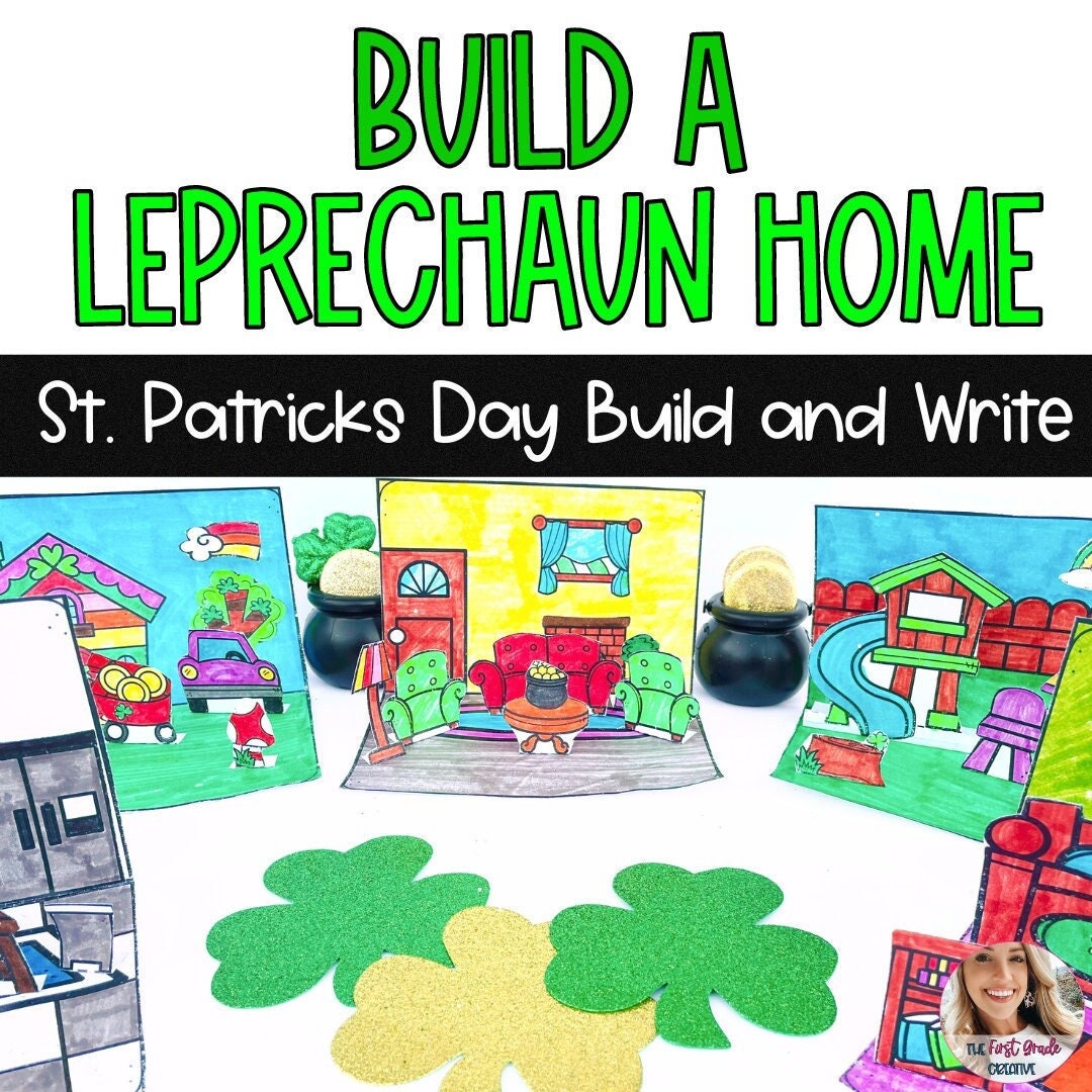 Leprechaun House Printable Activity for Kids / Leprechaun Trap ...