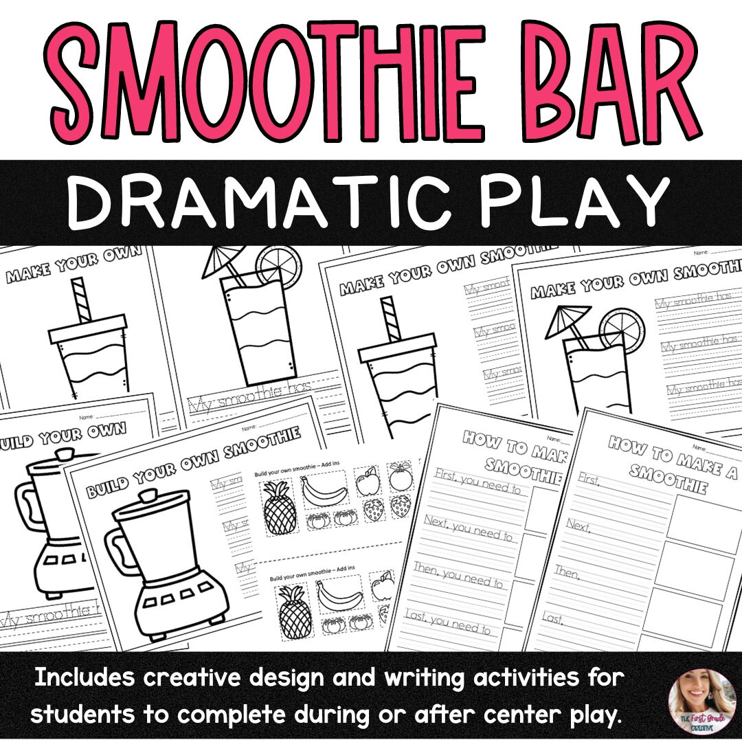 Smoothie Bar Dramatic Play Center / Pretend Play / Elementary School ...