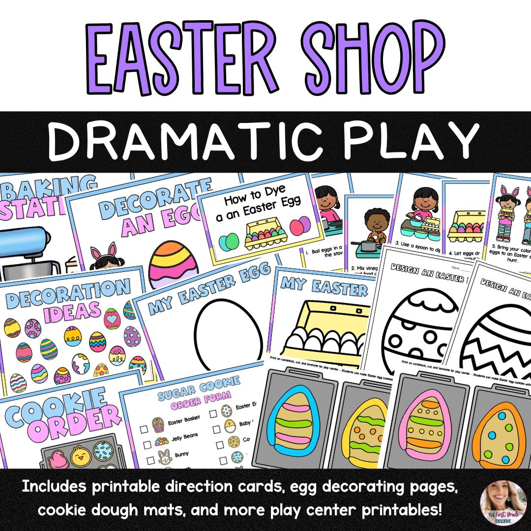 Easter Shop Dramatic Play Center / Pretend Play / Elementary School ...