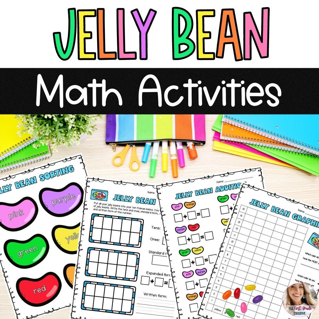 Jelly Bean Math Activities / Sorting / Counting / Adding / Graphing ...