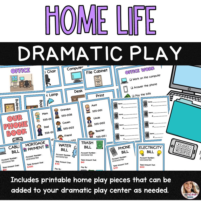 Home Life Dramatic Play Center / Pretend Play / Elementary School ...