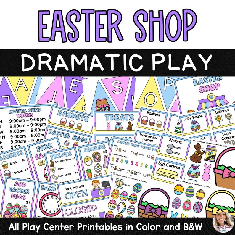 Easter Shop Dramatic Play Center / Pretend Play / Elementary School ...