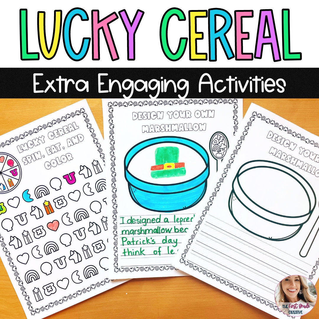 Lucky Cereal Math Activities / Sorting / Counting / Adding / Graphing ...