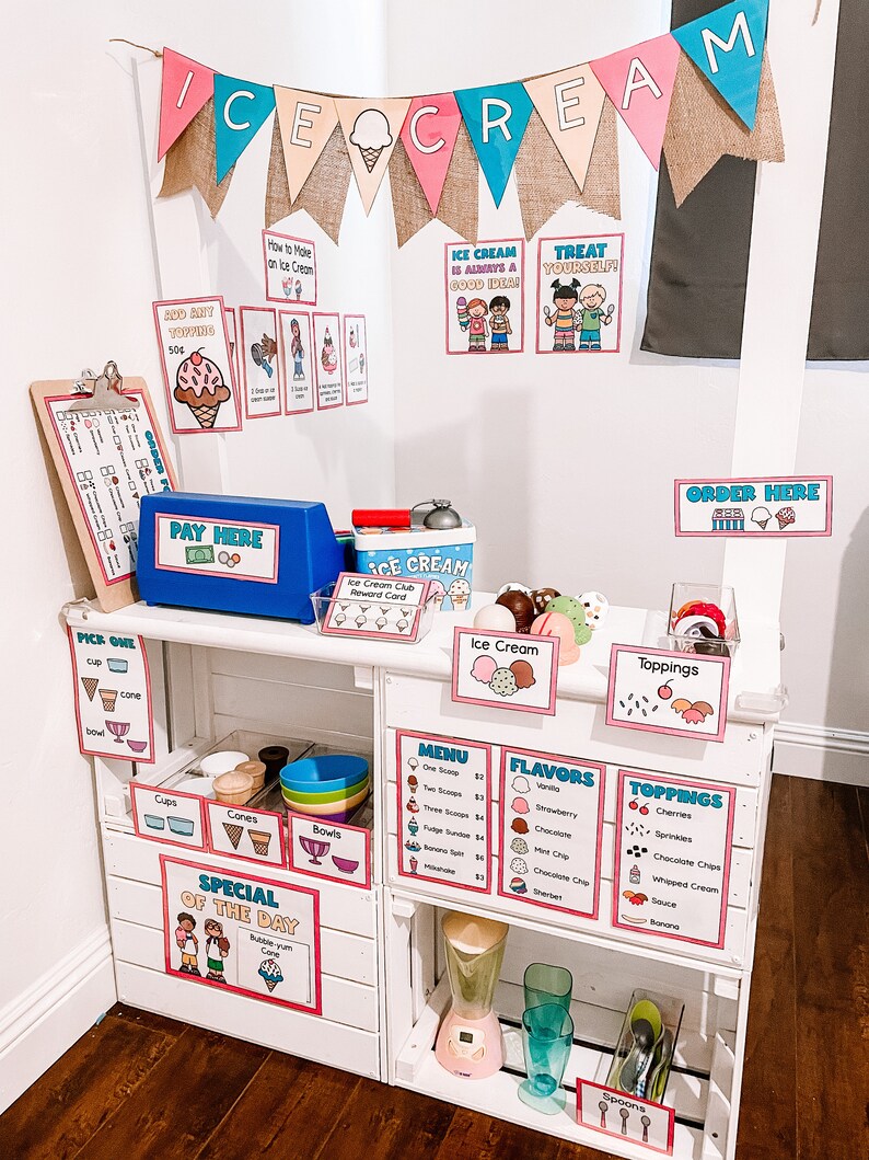 Ice Cream Parlor Dramatic Play Center / Pretend Play / Elementary ...