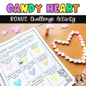 Candy Heart Math Activities / Sorting / Counting / Adding / Graphing ...