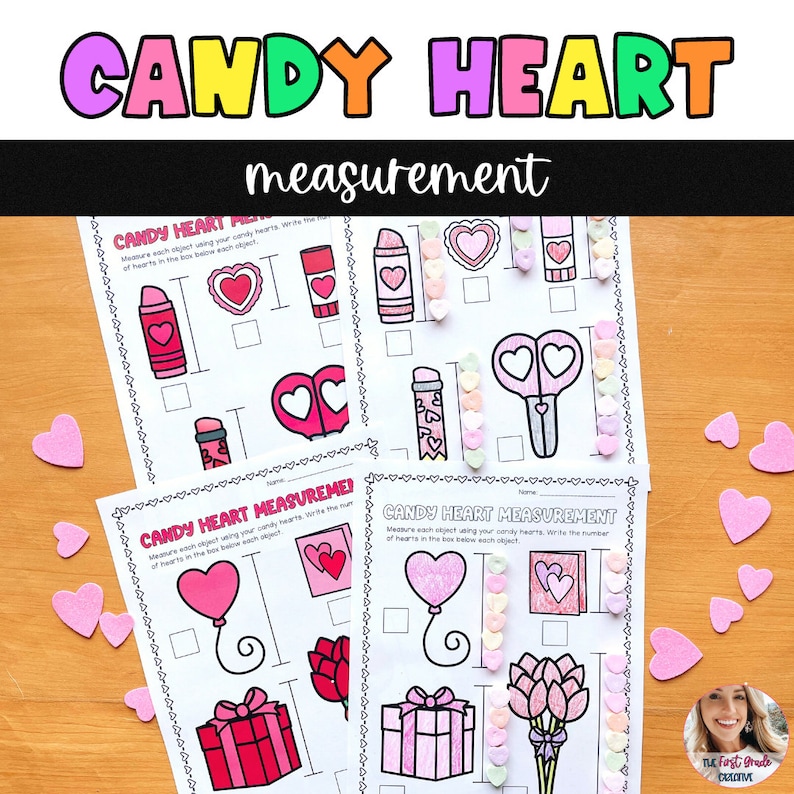 Candy Heart Math Activities / Sorting / Counting / Adding / Graphing ...