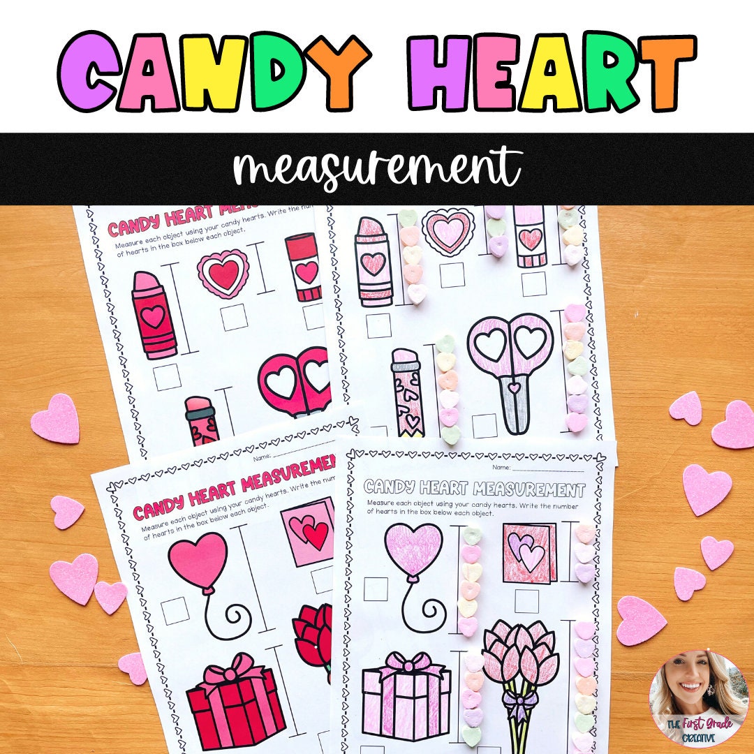 Candy Heart Math Activities / Sorting / Counting / Adding / Graphing ...