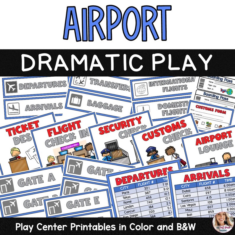 Airport Dramatic Play Center / Pretend Play / Elementary School ...