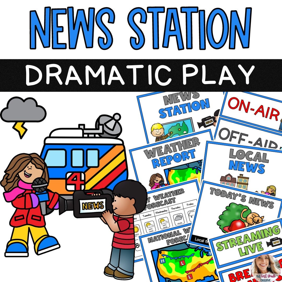 News Station Dramatic Play Center / Pretend Play / Elementary School ...