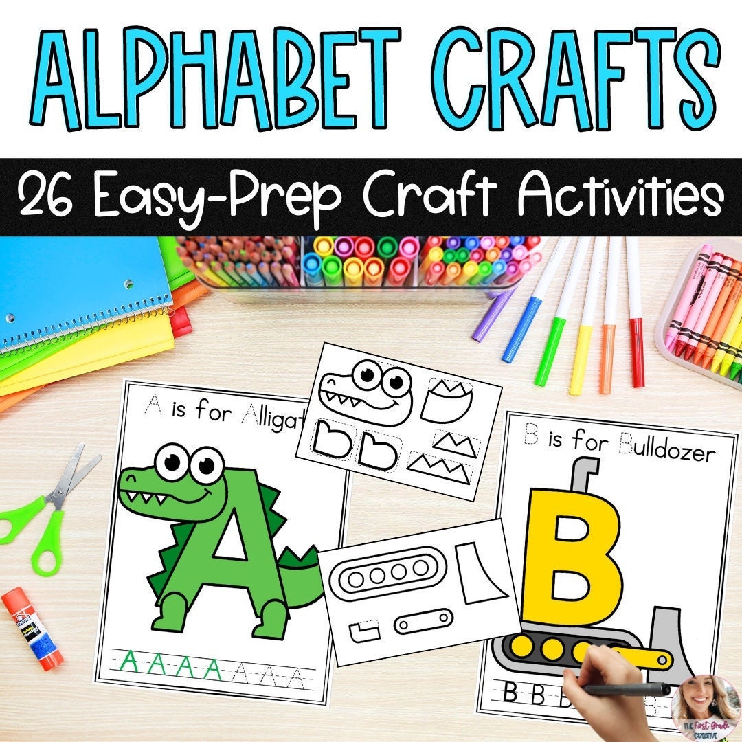 Uppercase Alphabet Crafts | Easy Prep Letter Crafts | Phonics ...