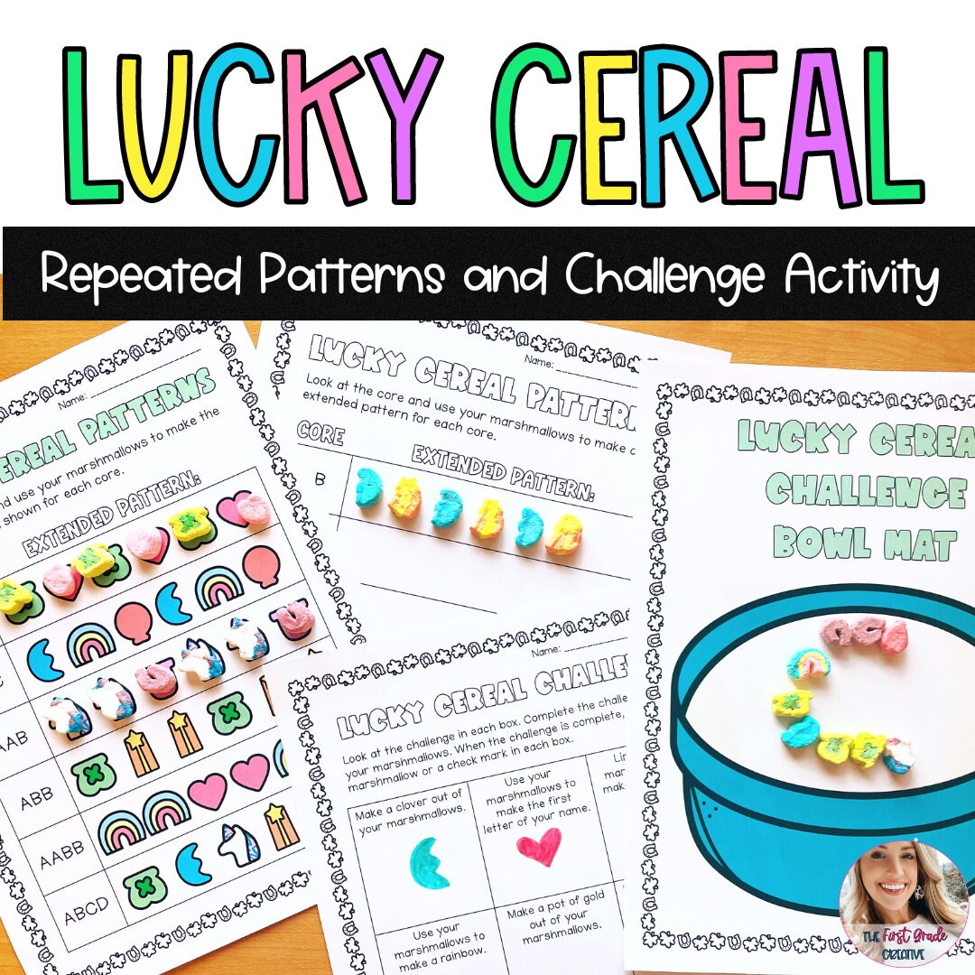 Lucky Cereal Math Activities / Sorting / Counting / Adding / Graphing ...