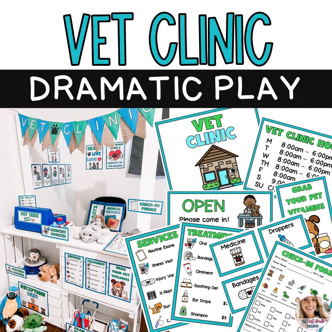 Vet Clinic Dramatic Play Center / Pretend Play / Elementary School ...