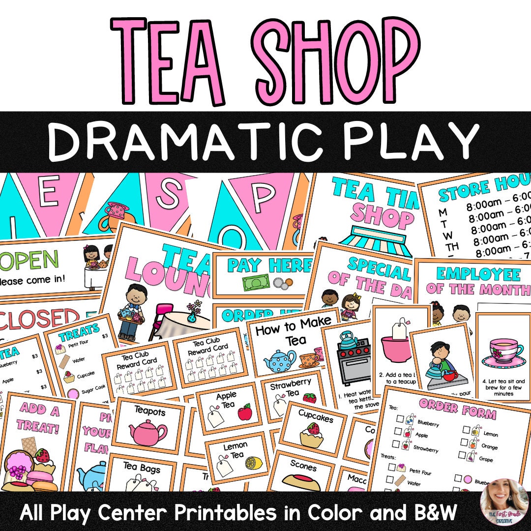 Tea Shop Dramatic Play Center / Pretend Play / Elementary School ...
