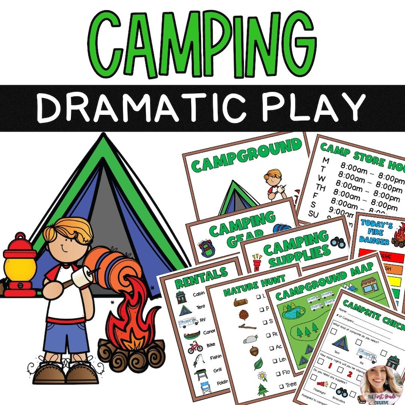 Camping Dramatic Play Center / Campground Pretend Play / Elementary ...