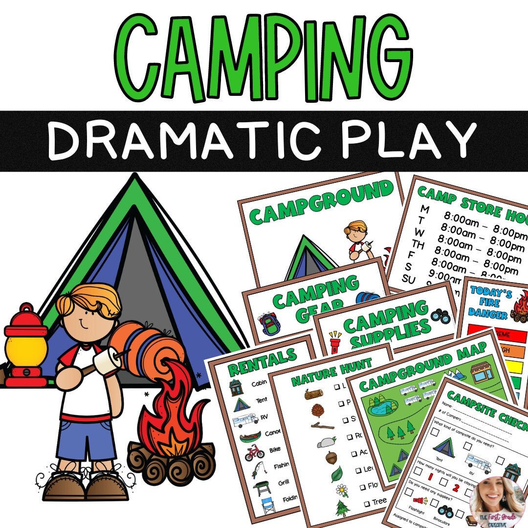 Camping Dramatic Play Center / Campground Pretend Play / Elementary ...